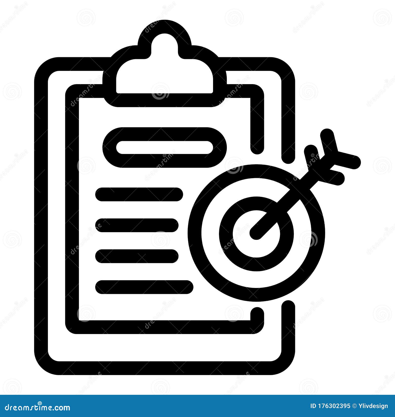 Summary Target Icon, Outline Style Stock Vector - Illustration of ... Summary Target Icon, Outline Style Stock Vector - Illustration of ...
