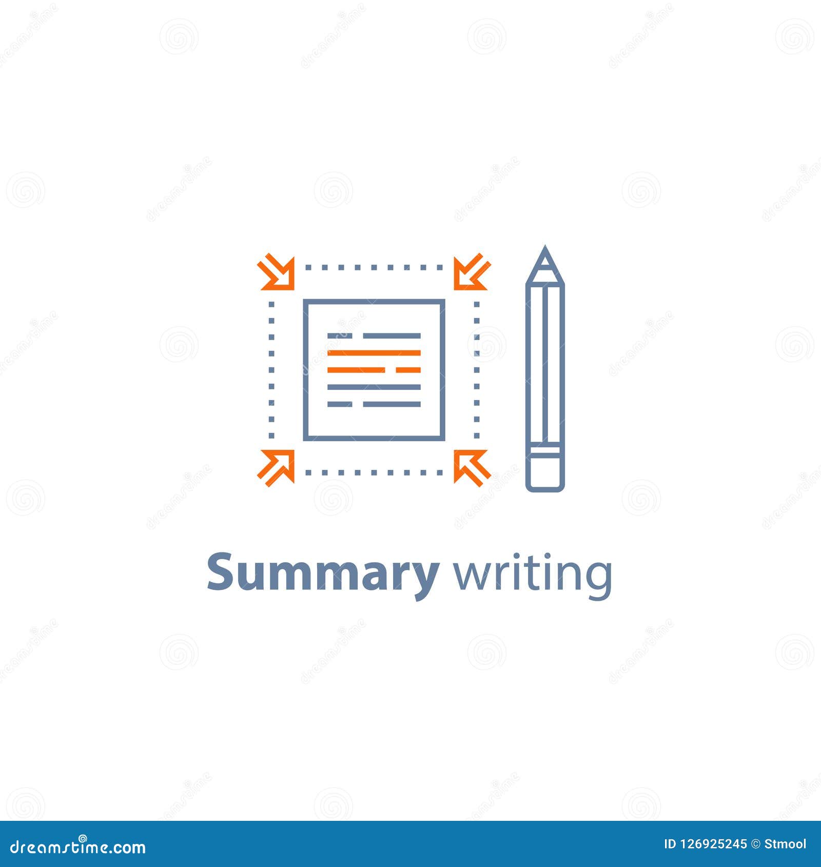 Brief Information, Text Edit, Summary Writing Concept, Short And Fast ...