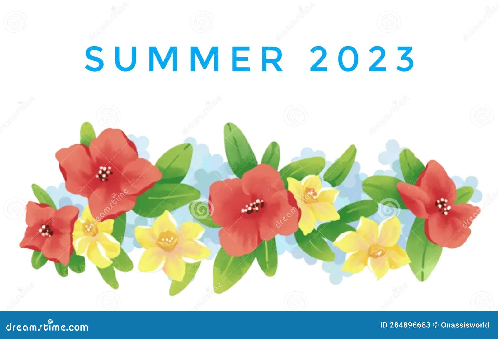 Summer 2023 Abstract Background Illustration Header Stock Illustration ...