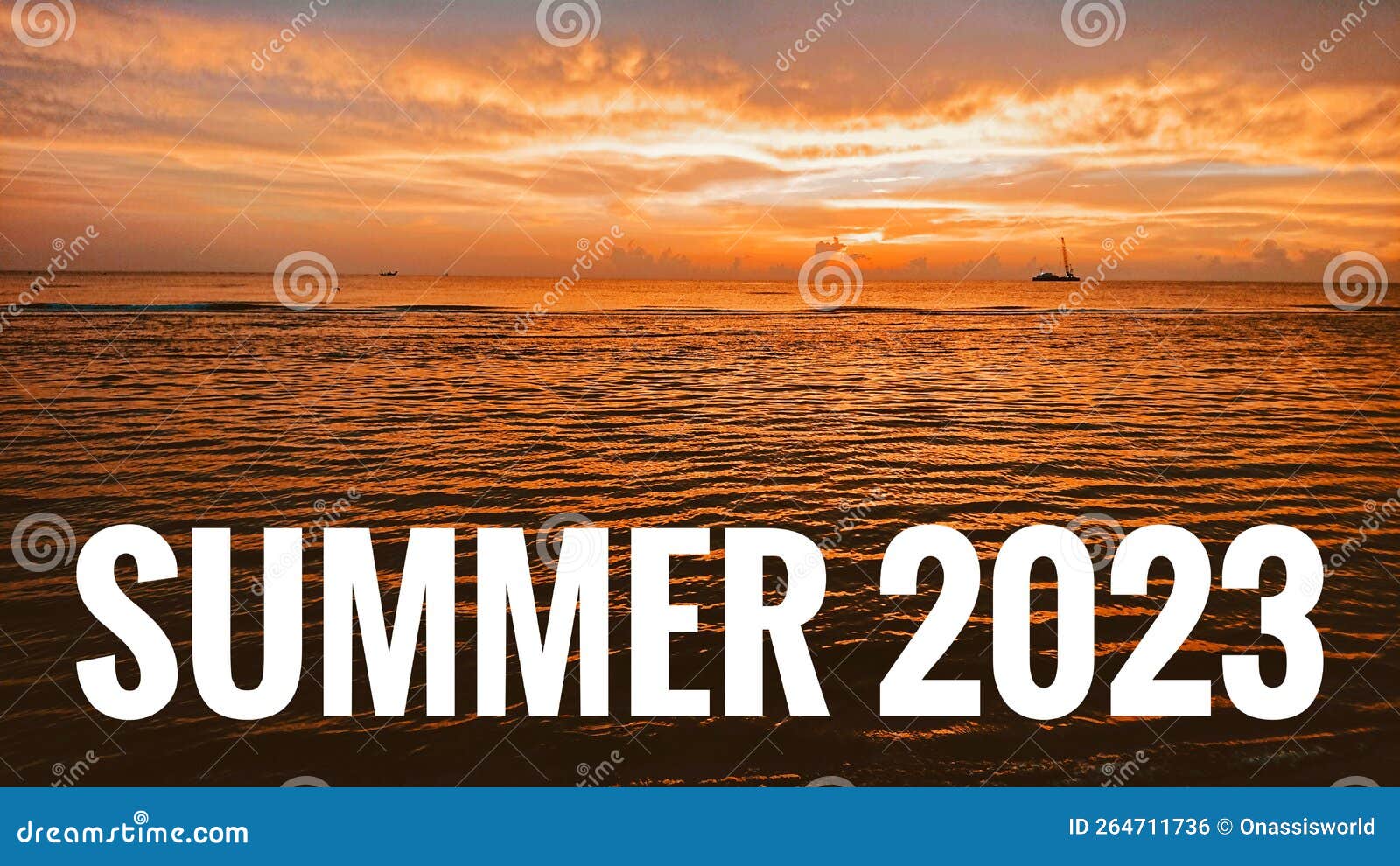 Summer. Summer 2023. Summer Concept With The Number Written On The ...