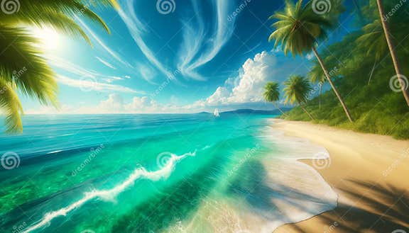 Summer All Year Round Background Stock Illustration - Illustration of ...