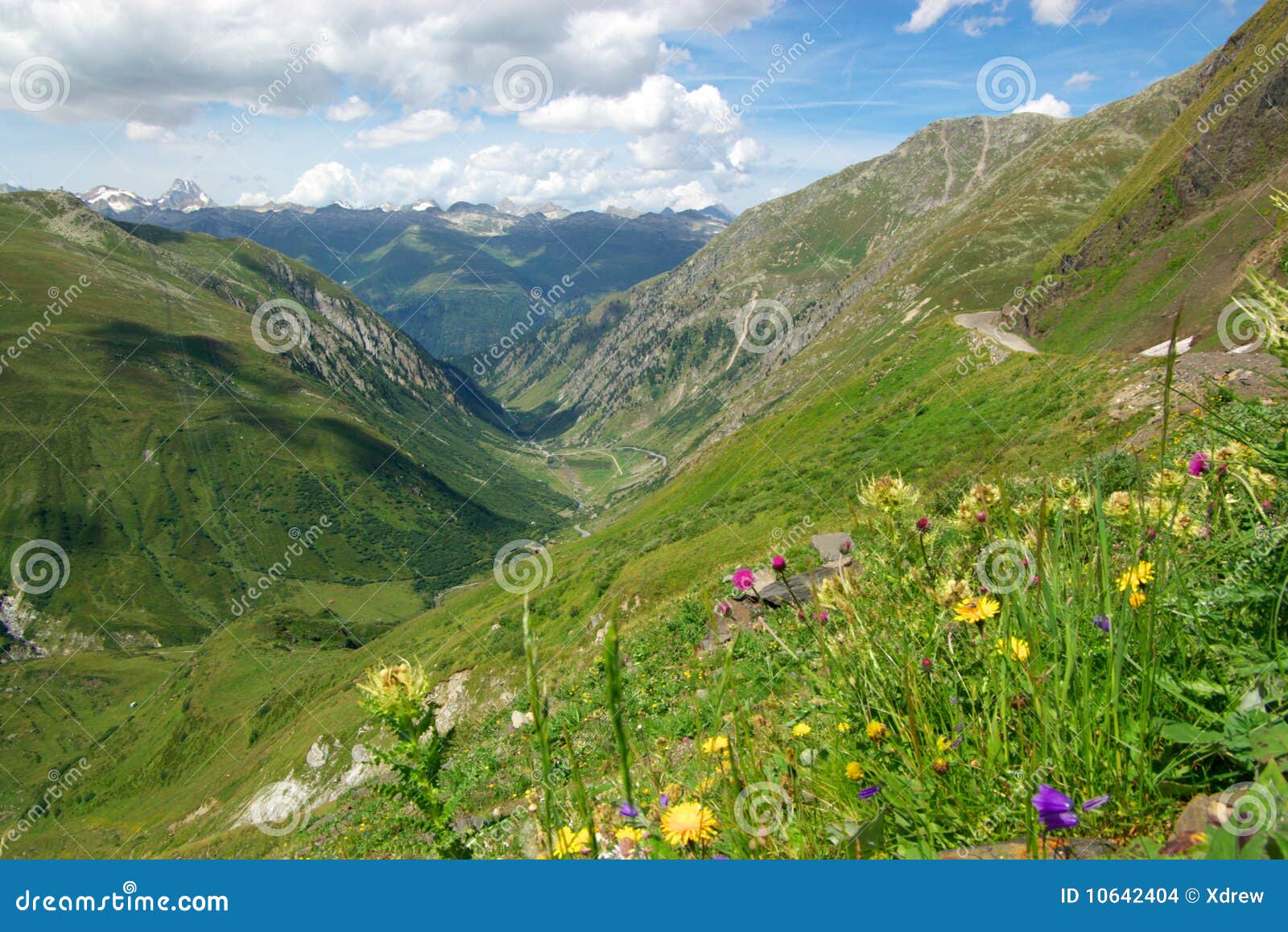 Summer alpine mountains stock photo. Image of clear, blue - 10642404