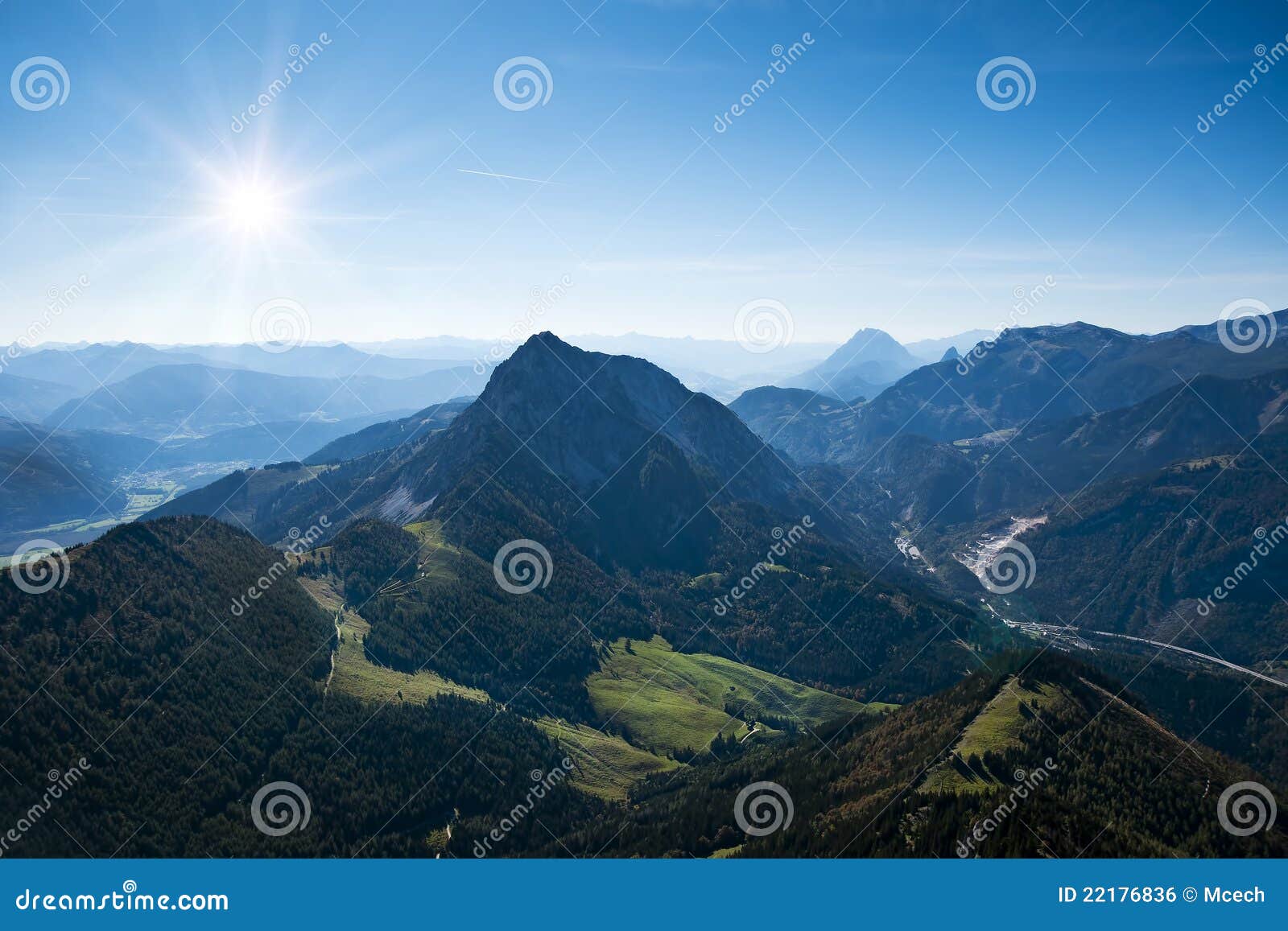 Summer alpine view stock photo. Image of outdoor, lansdscape - 22176836