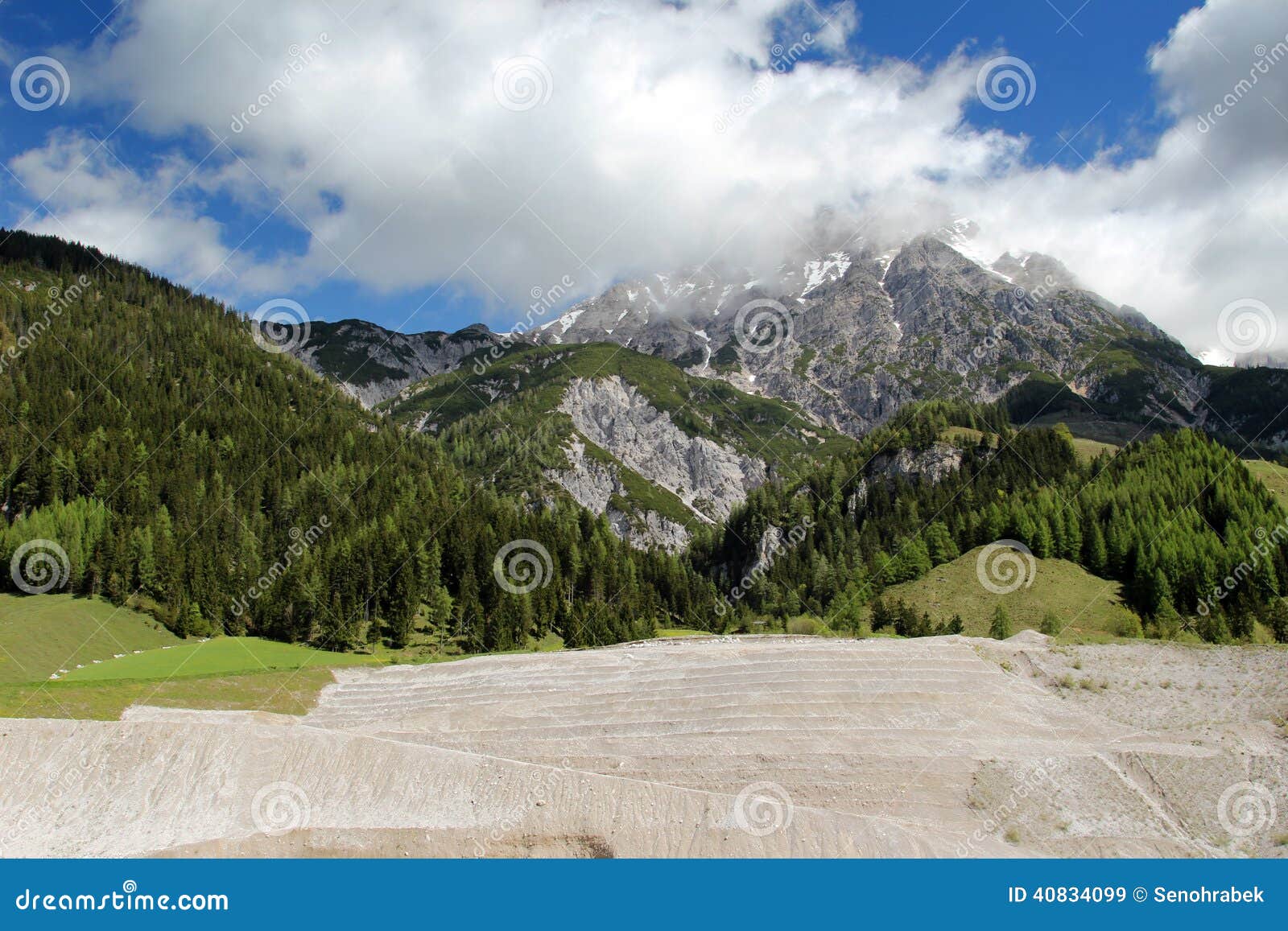 Summer Alps stock image. Image of alps, glade, pasture - 40834099