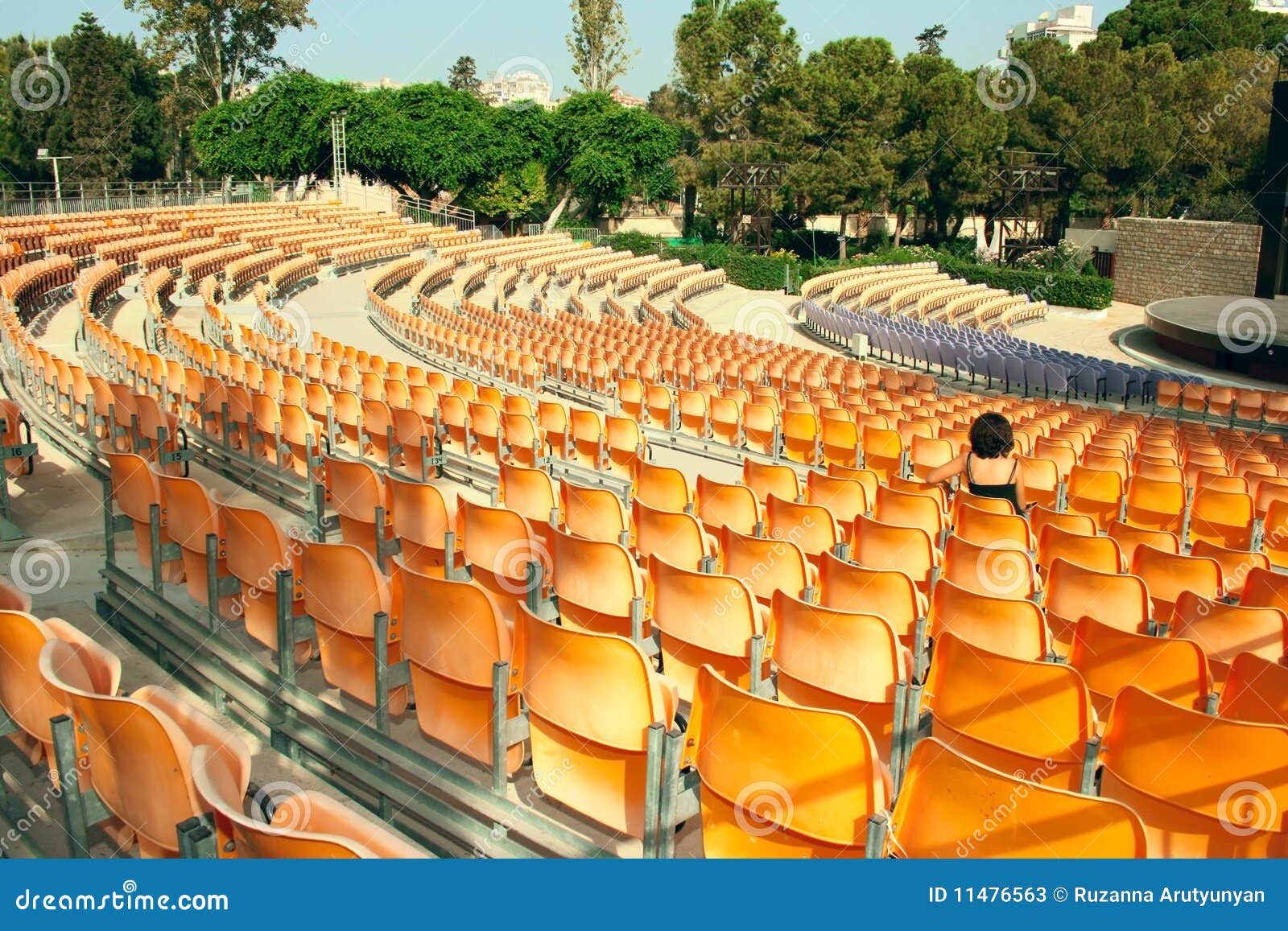 Summer amphitheater stock image. Image of amphitheater - 11476563