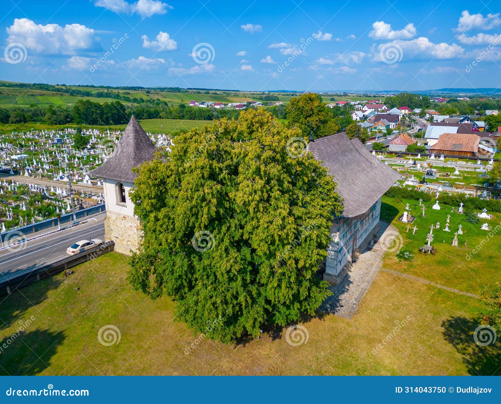 Summer at the Arbore Monastery in Romania Stock Photo - Image of ...