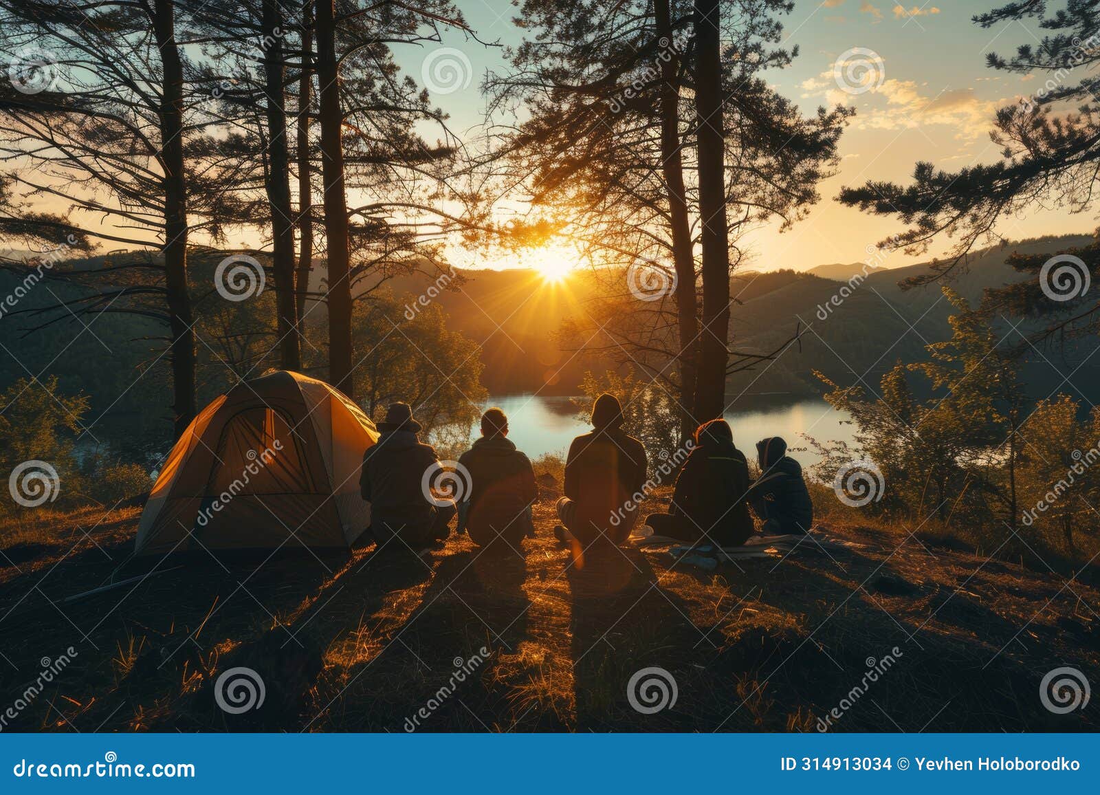 Summer. Authentic Outdoor Experiences Stock Illustration - Illustration ...