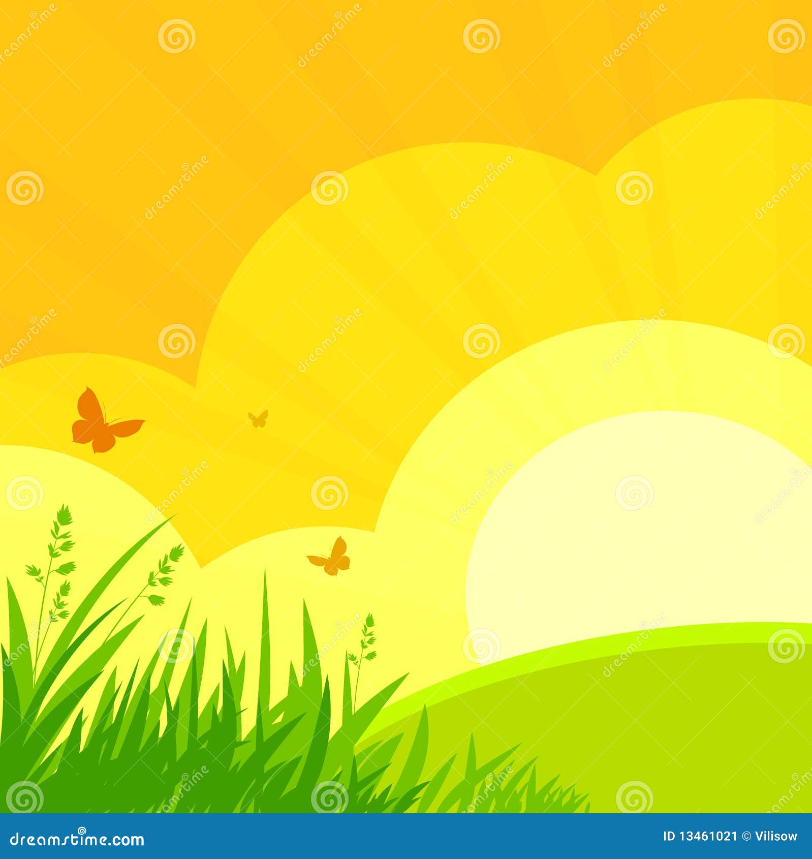 Summer background stock vector. Illustration of weather - 13461021