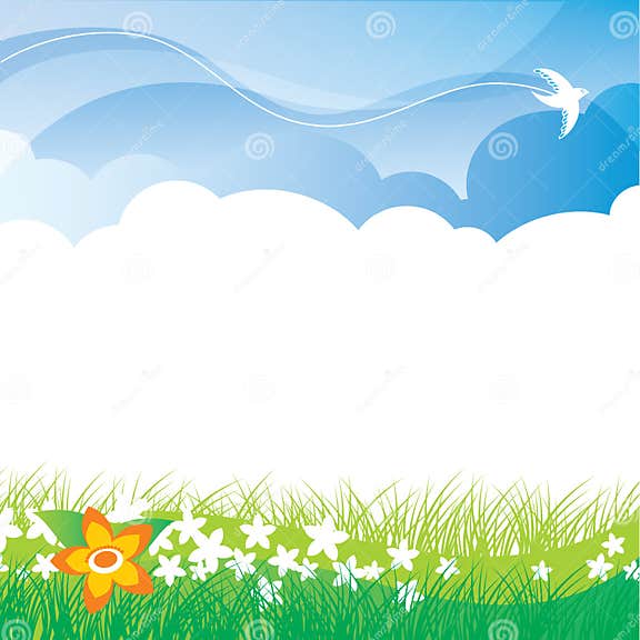 Summer background stock vector. Illustration of landscape - 19355803