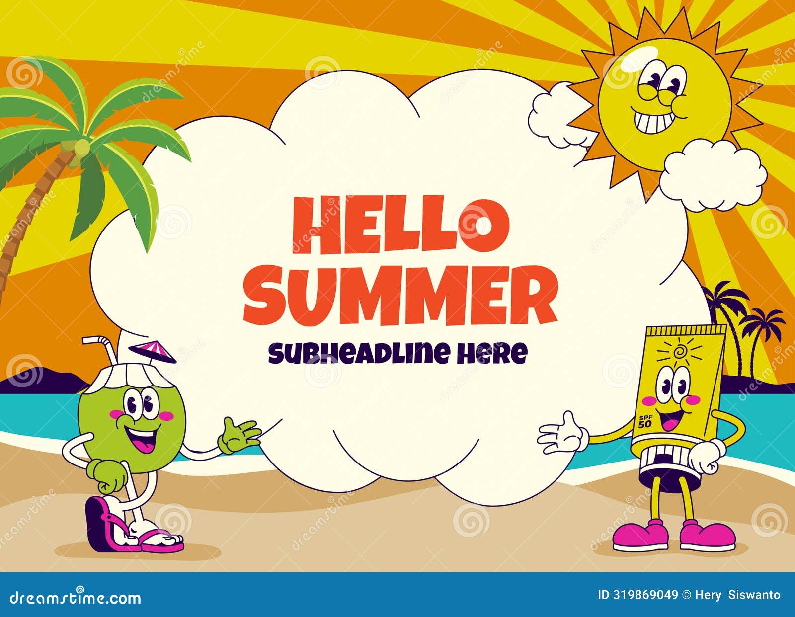 Retro Character Avatars Vactor Cartoon Flat Isolated On White ...