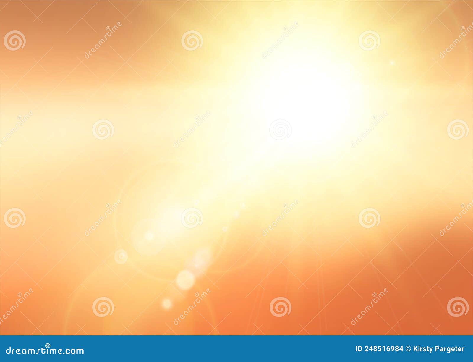 Summer Background with a Hot Sunshine Design Stock Vector ...