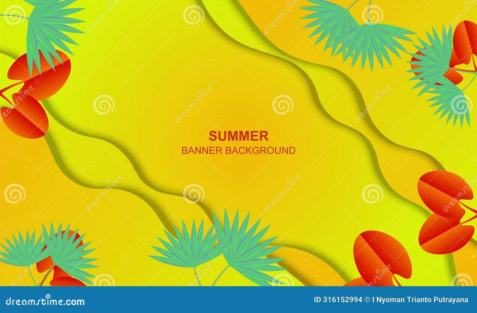 Summer Background with Paper Style Stock Vector - Illustration of ...
