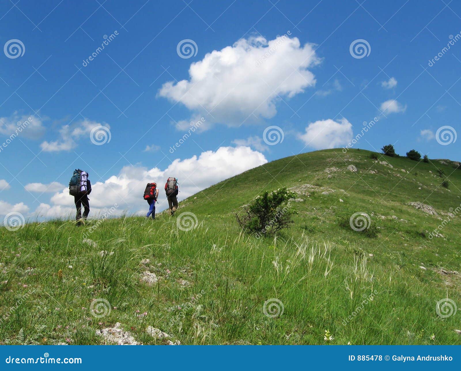 Summer backpacking stock photo. Image of alpine, climber - 885478