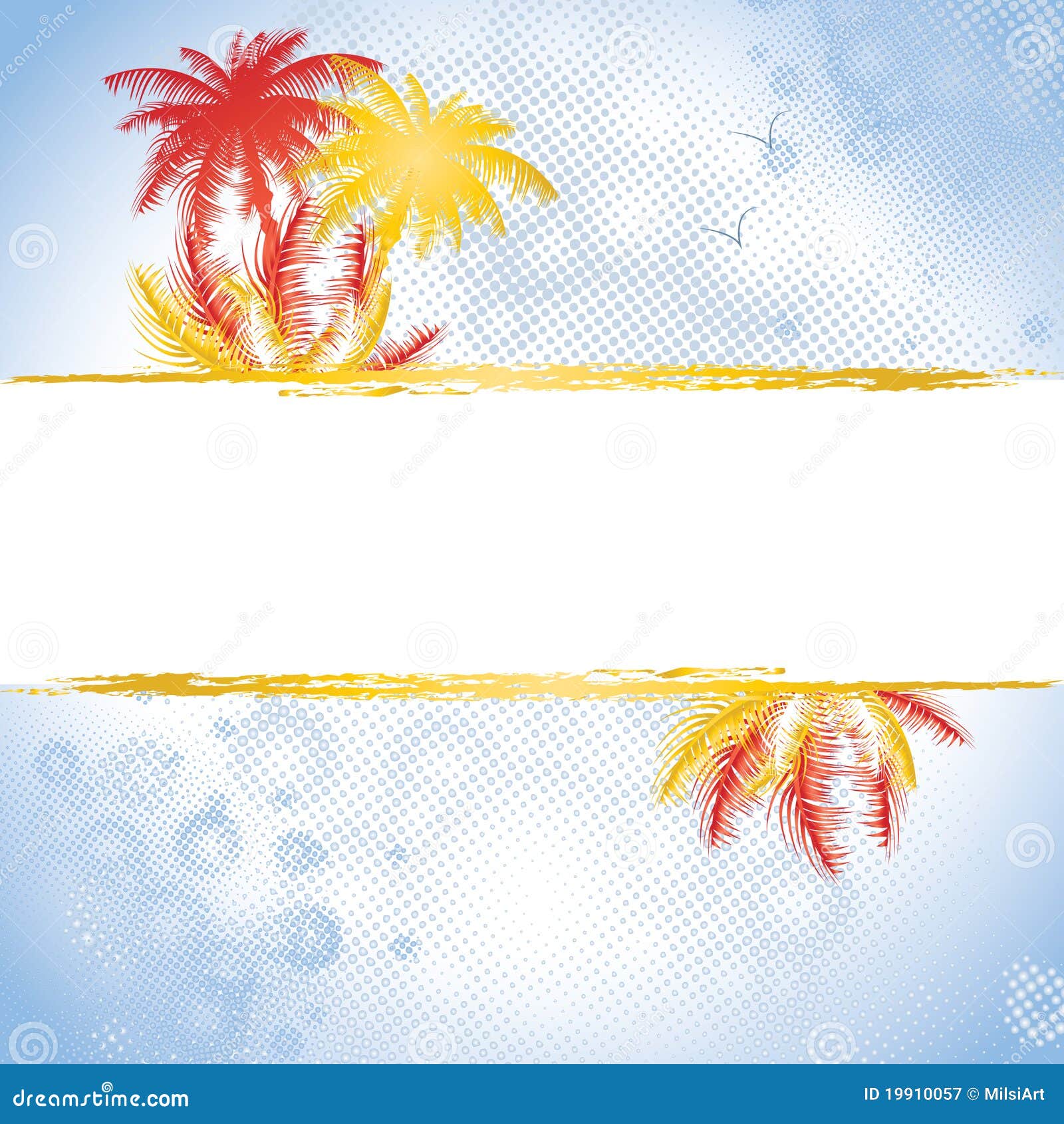 Summer banner stock vector. Illustration of copyspace - 19910057