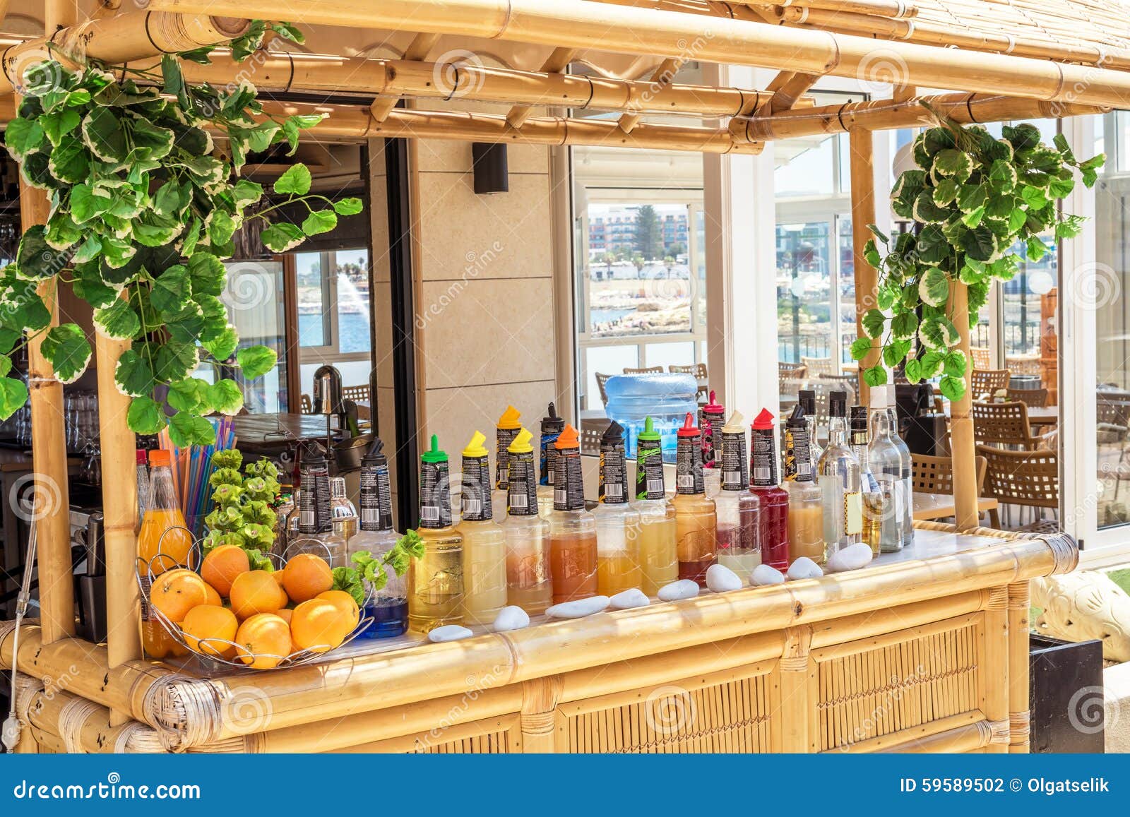 Summer Bar at the Beach in Bugiba Editorial Photography - Image of ...
