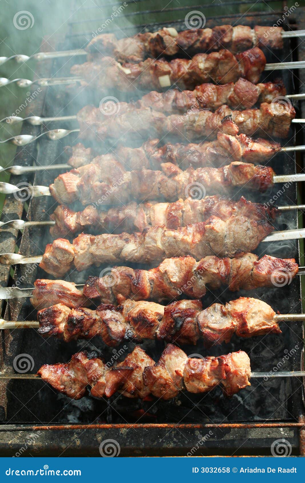 Summer barbecue stock photo. Image of grill, smoke, charcoal - 3032658