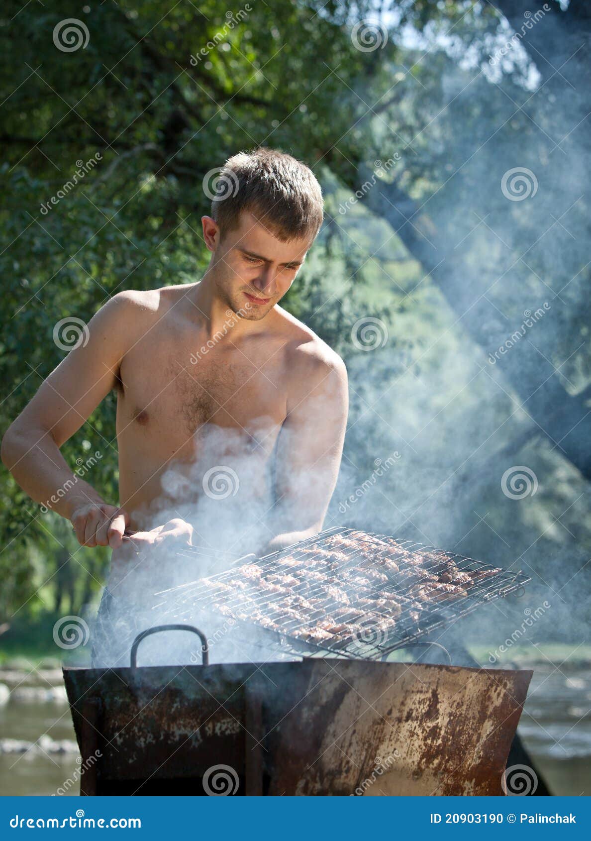 Summer Barbeque stock photo. Image of barbecue, people - 20903190