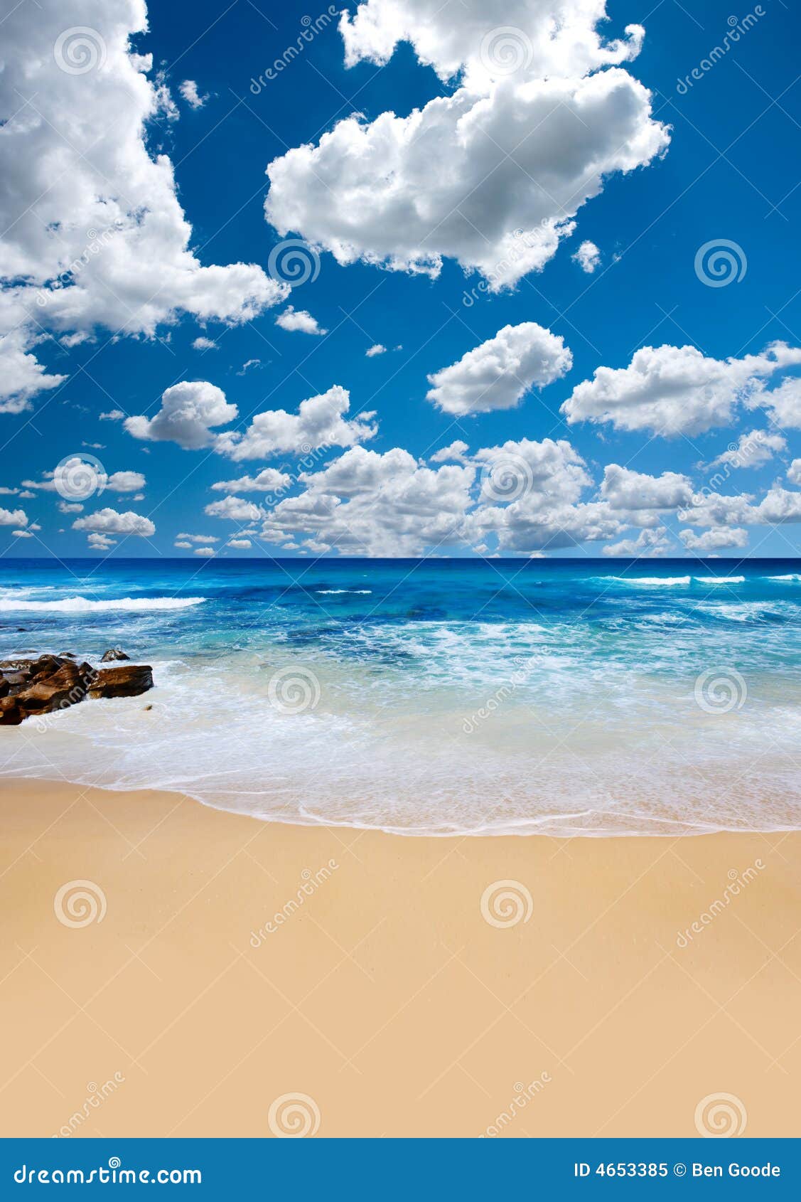 Summer Beach stock image. Image of natural, beach, sand - 4653385