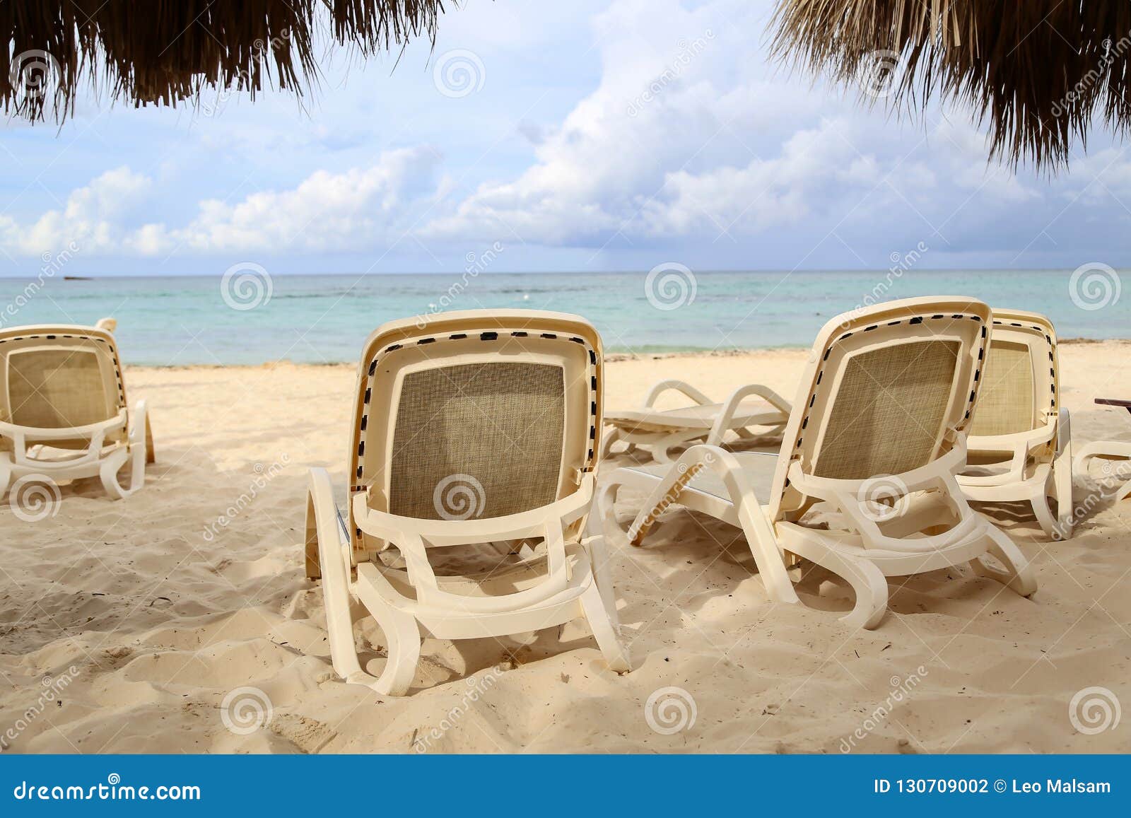 Summer. Beach Chairs, Chairs on the Beach. Stock Photo - Image of punta ...