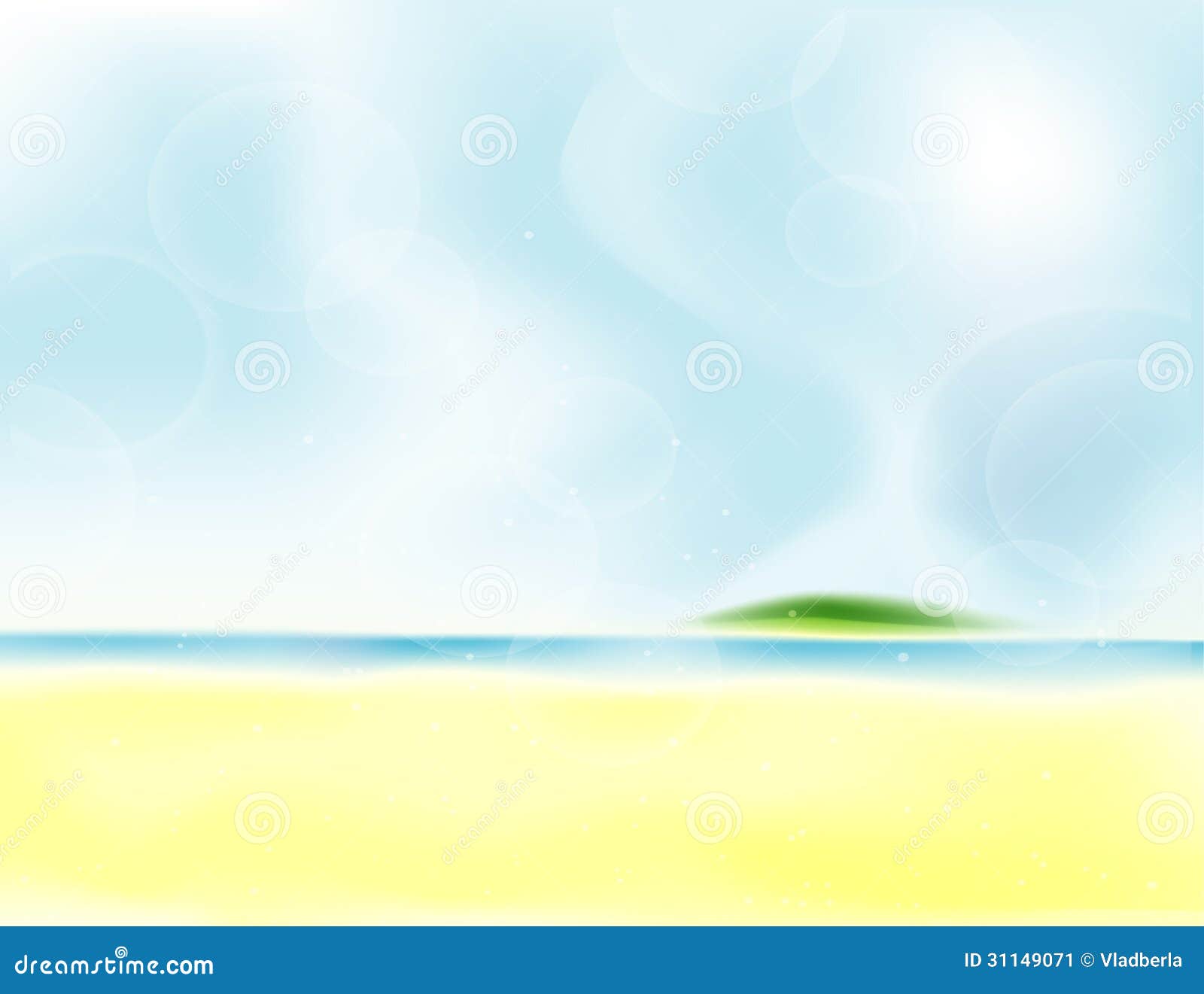 Summer beach frame stock vector. Illustration of blurity - 31149071