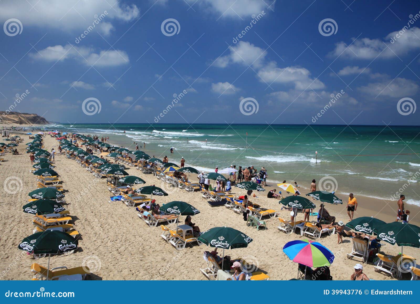 Summer at the Beach in Israel Editorial Photo - Image of sheraton, east ...