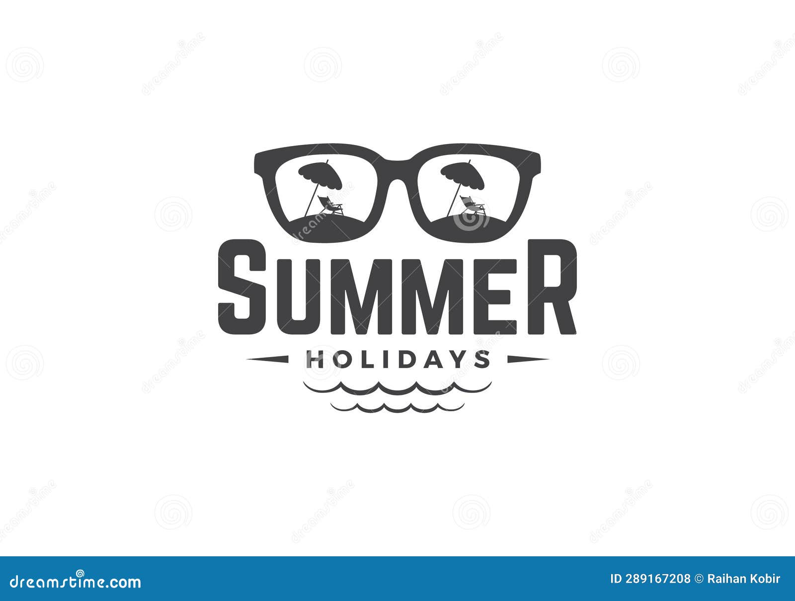 Summer beach logo design stock illustration. Illustration of corporate ...