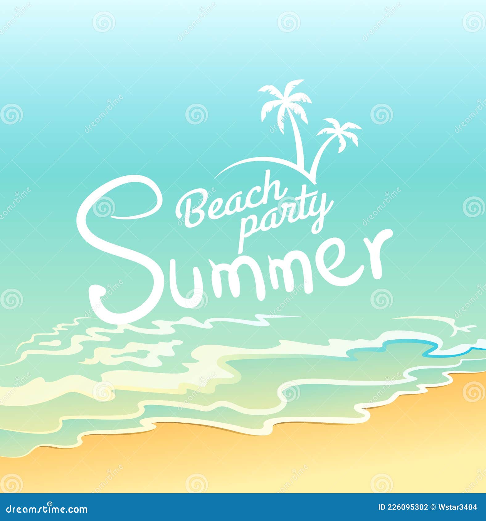 Summer Beach Party Wallpaper