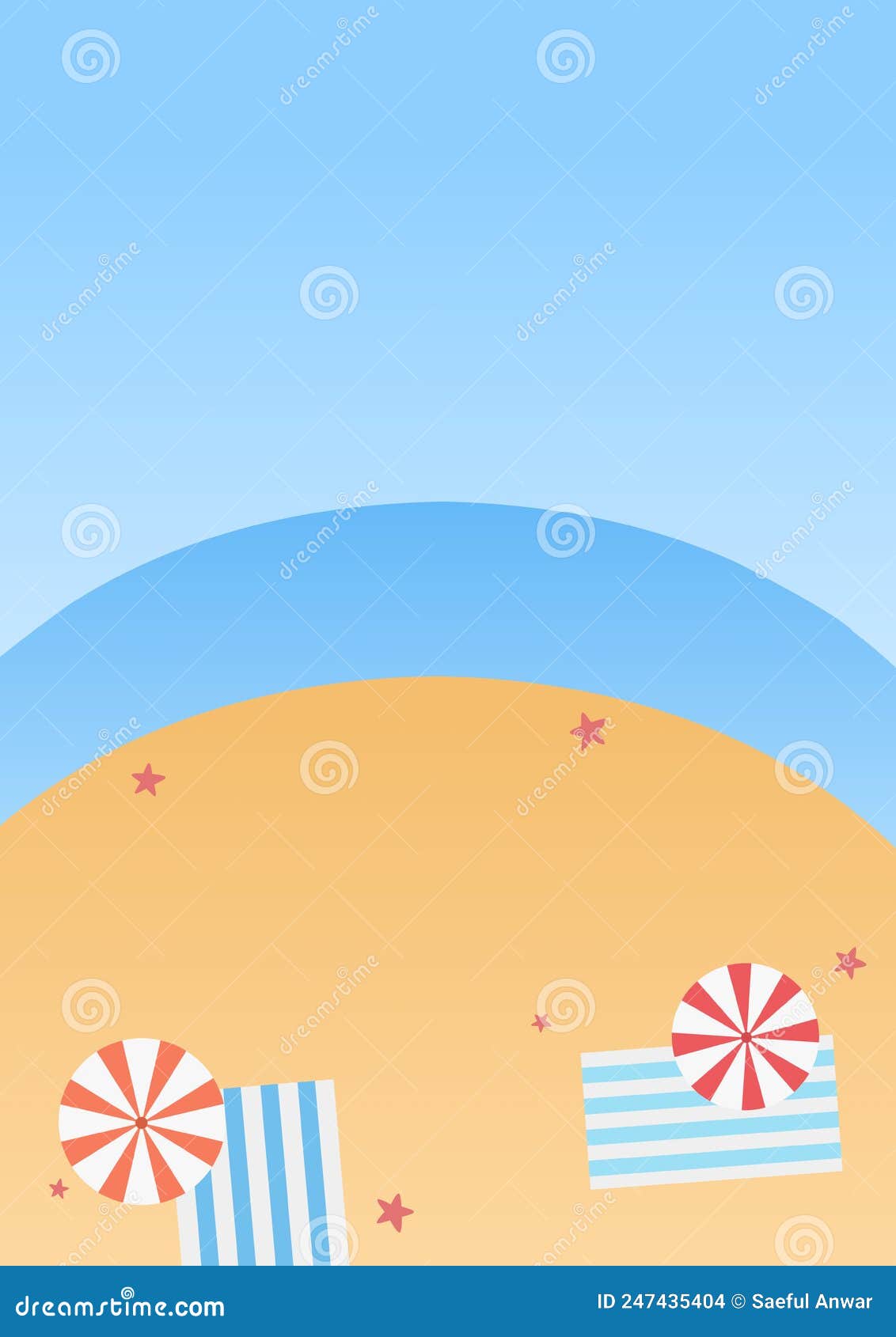 Summer Beach Poster Template Stock Vector - Illustration of banner ...