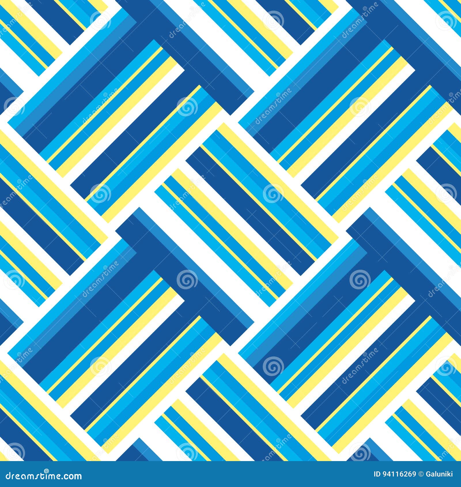 Summer Beach Stripe Vector Seamless Pattern. Stock Vector ...