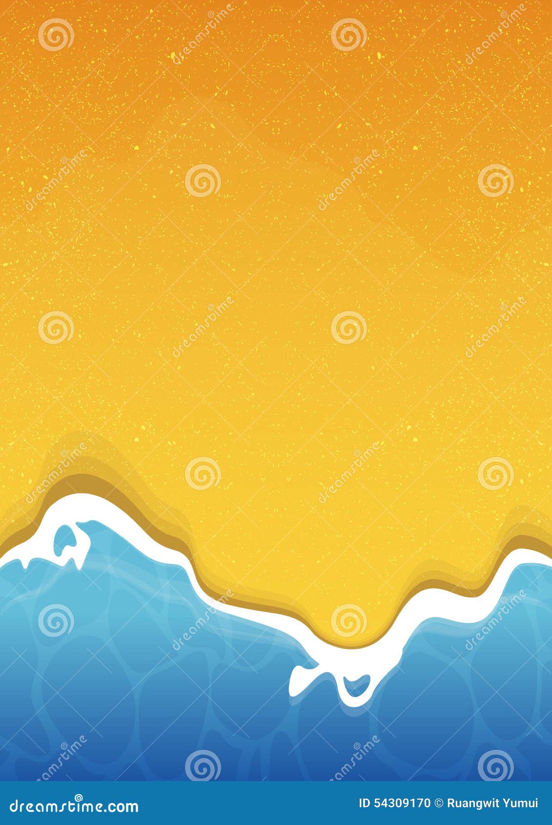 Summer Beach Texture Background with Sea and Sand. Stock Vector ...