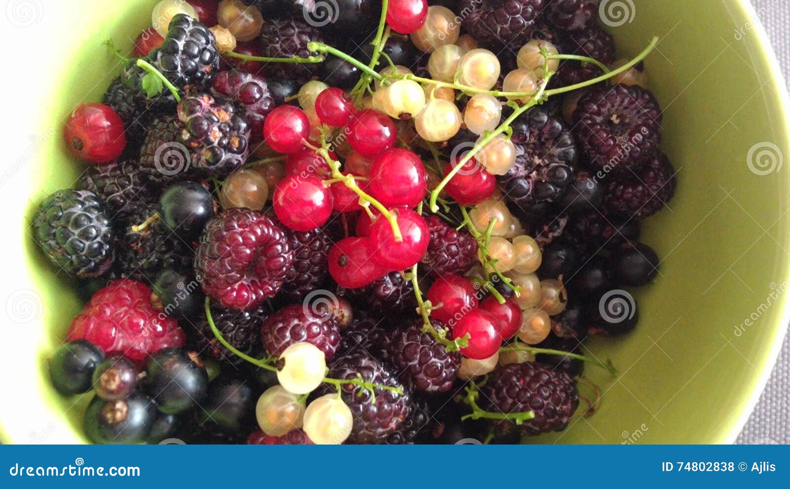 Summer berries stock photo. Image of health, raspberries - 74802838
