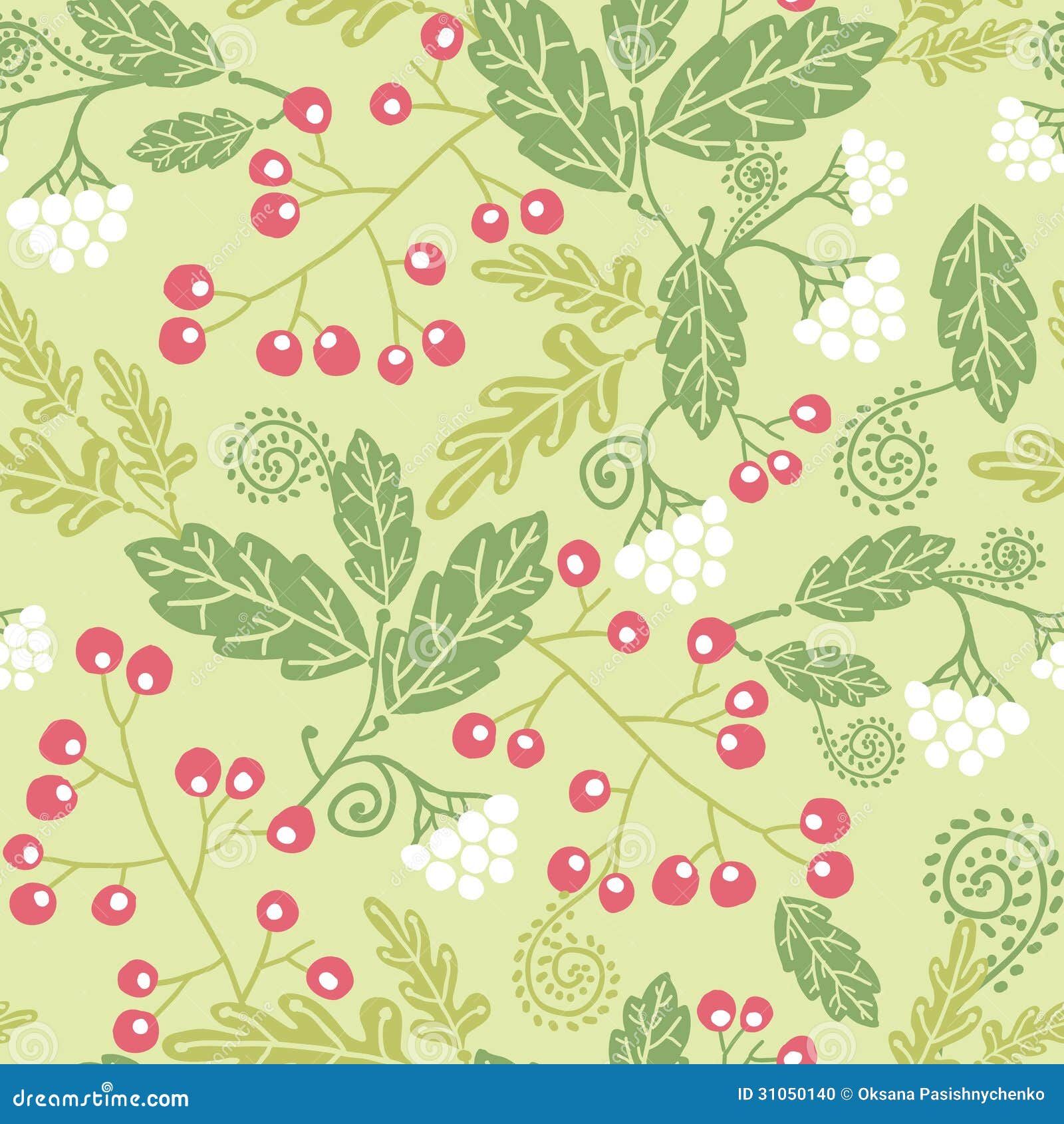 Summer Berries Seamless Pattern Background Stock Vector - Illustration ...