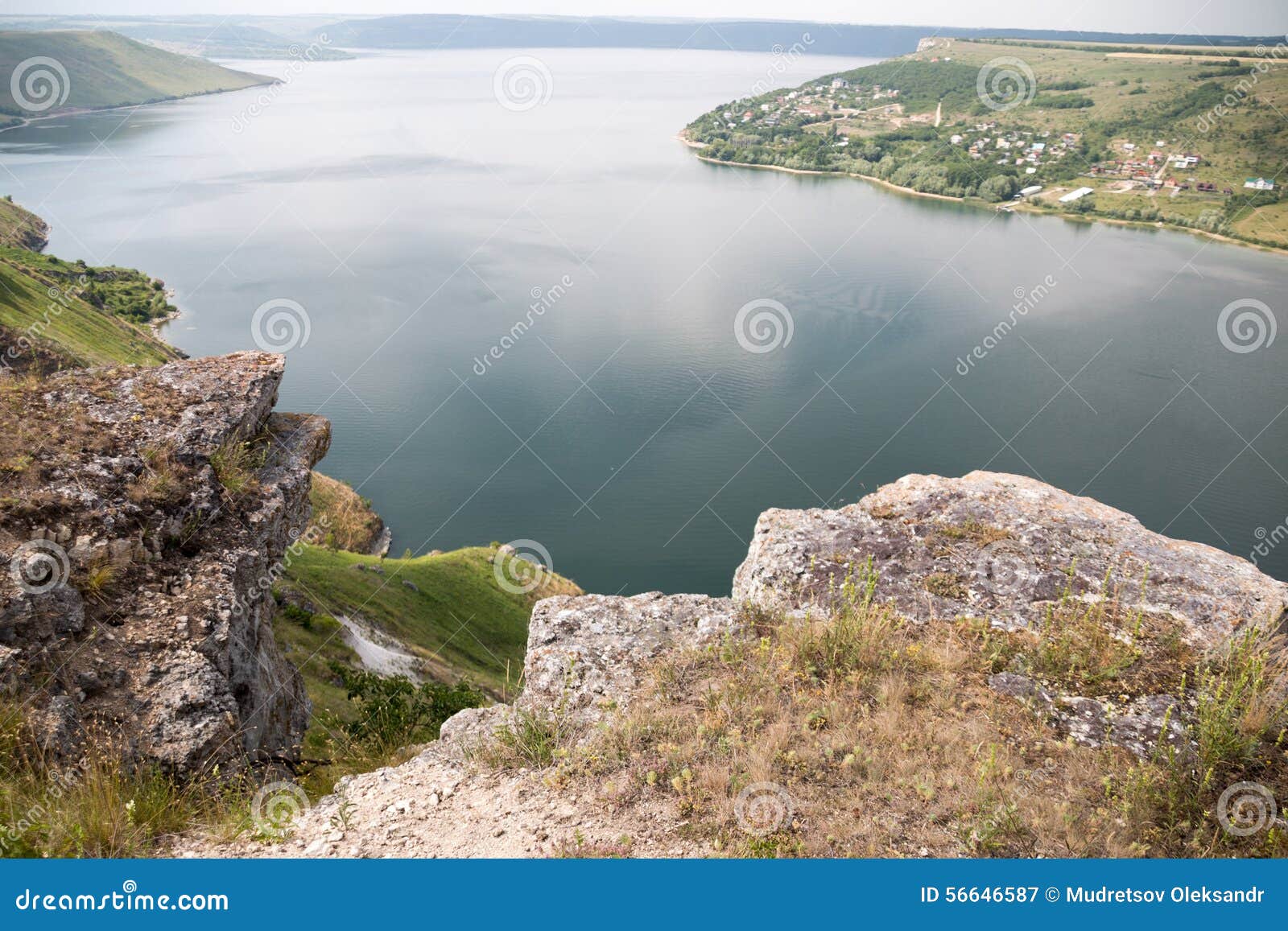 Summer, Big River and Rocks. Stock Image - Image of outdoor, background ...