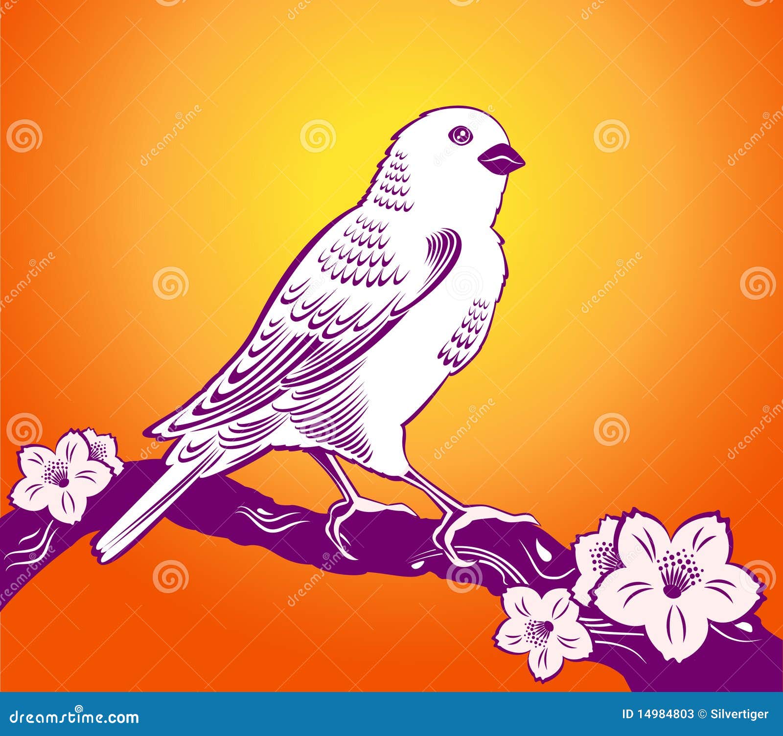 Summer bird stock vector. Illustration of creative, colorful - 14984803