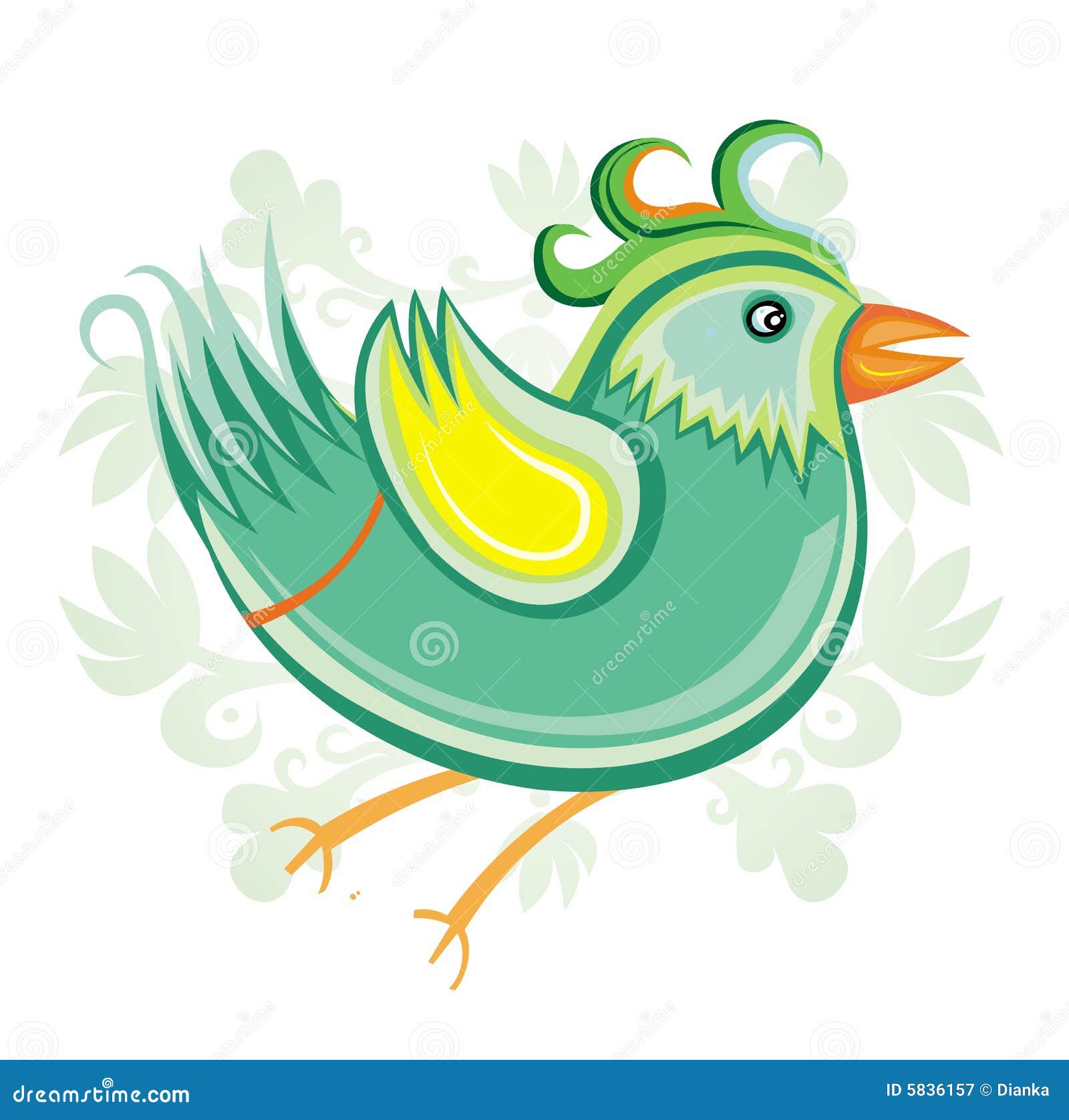 Summer bird stock vector. Illustration of icon, birdy - 5836157