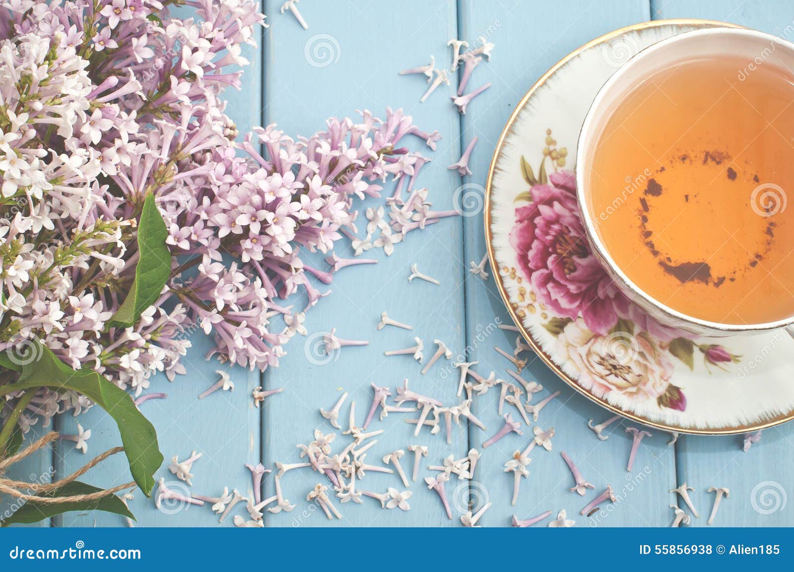 Blooming Bouquet Of Queen`s Crape Myrtle Stock Image | CartoonDealer ...