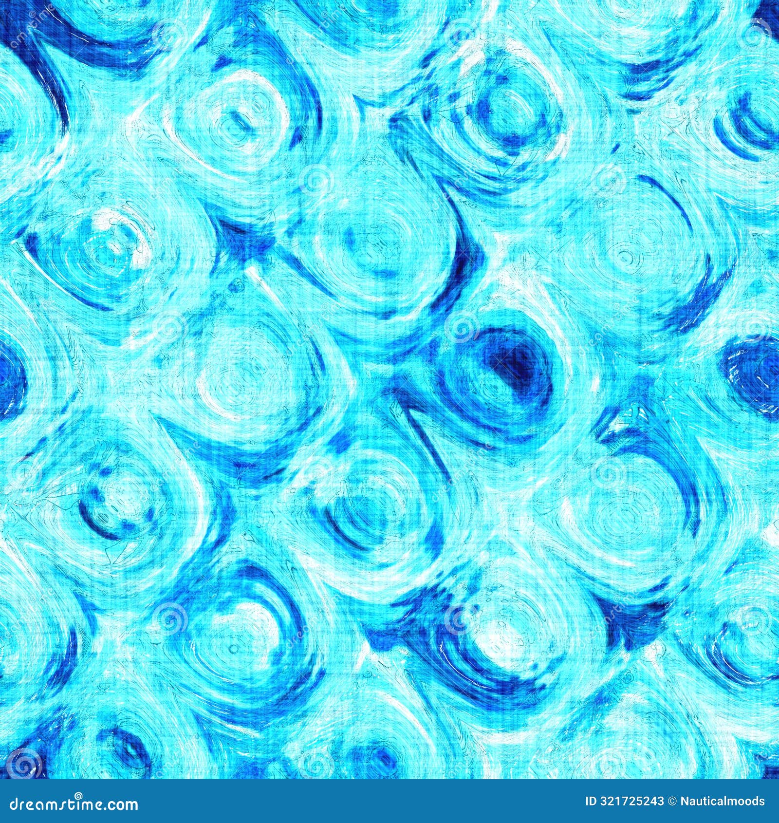 Summer Blue Dyed Wave Water Pattern with Broken Linear Blotch Effect ...