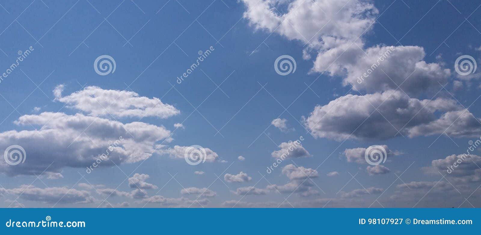 Summer blue sky stock image. Image of blue, nature, summer - 98107927