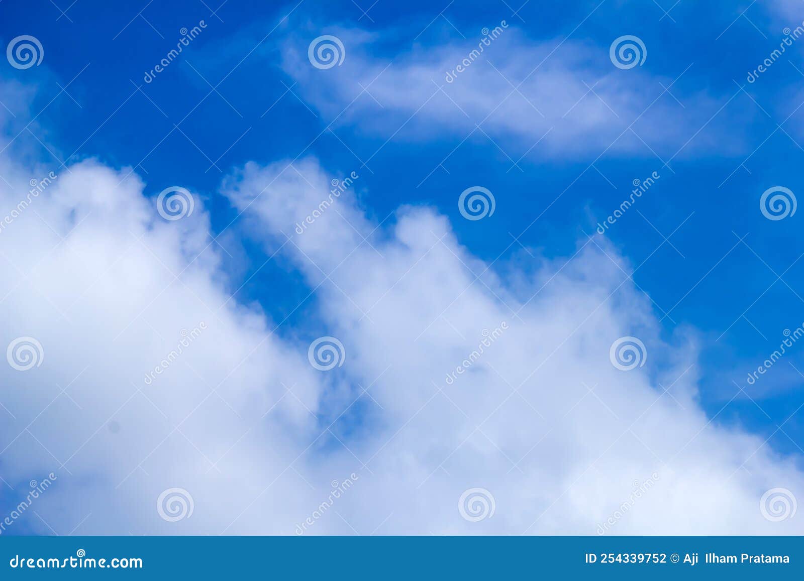 Summer Blue Sky Clouds on Light Gradient White Background Stock Photo ...