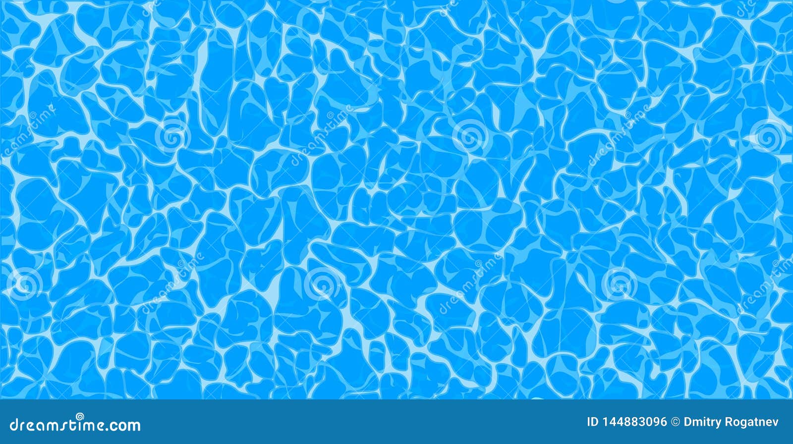 Summer Blue Swiming Pool Pattern. Stock Vector - Illustration of nature ...