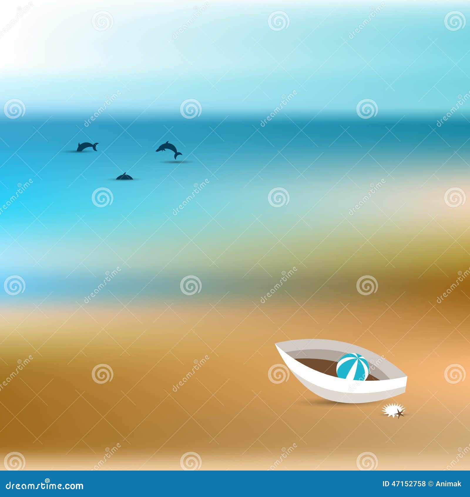 Summer Blur Background Cartoon Vector | CartoonDealer.com #31270361