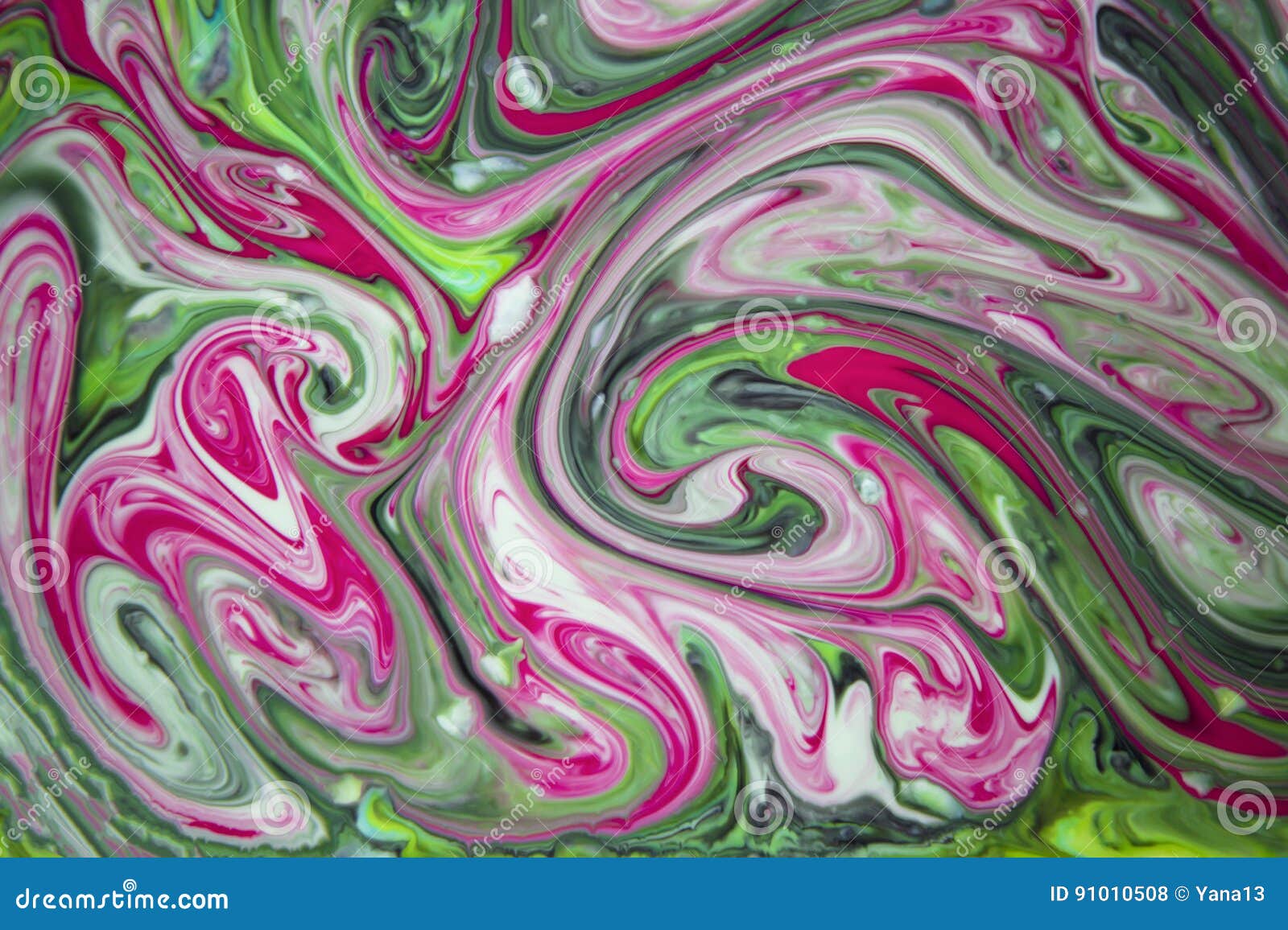 Summer Bright Abstract Background of Mixed Ink is Pink and Green Stock ...