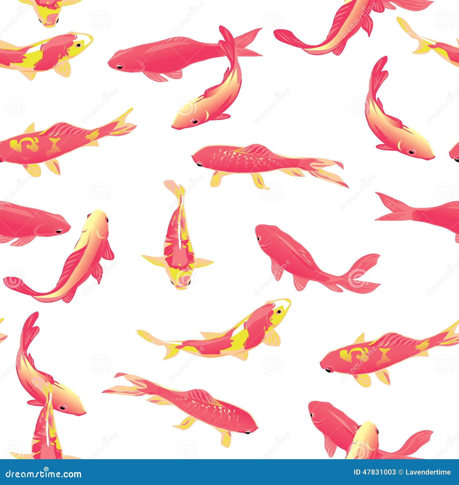 Summer Bright Marine Seamless Vector Print Stock Vector - Illustration ...