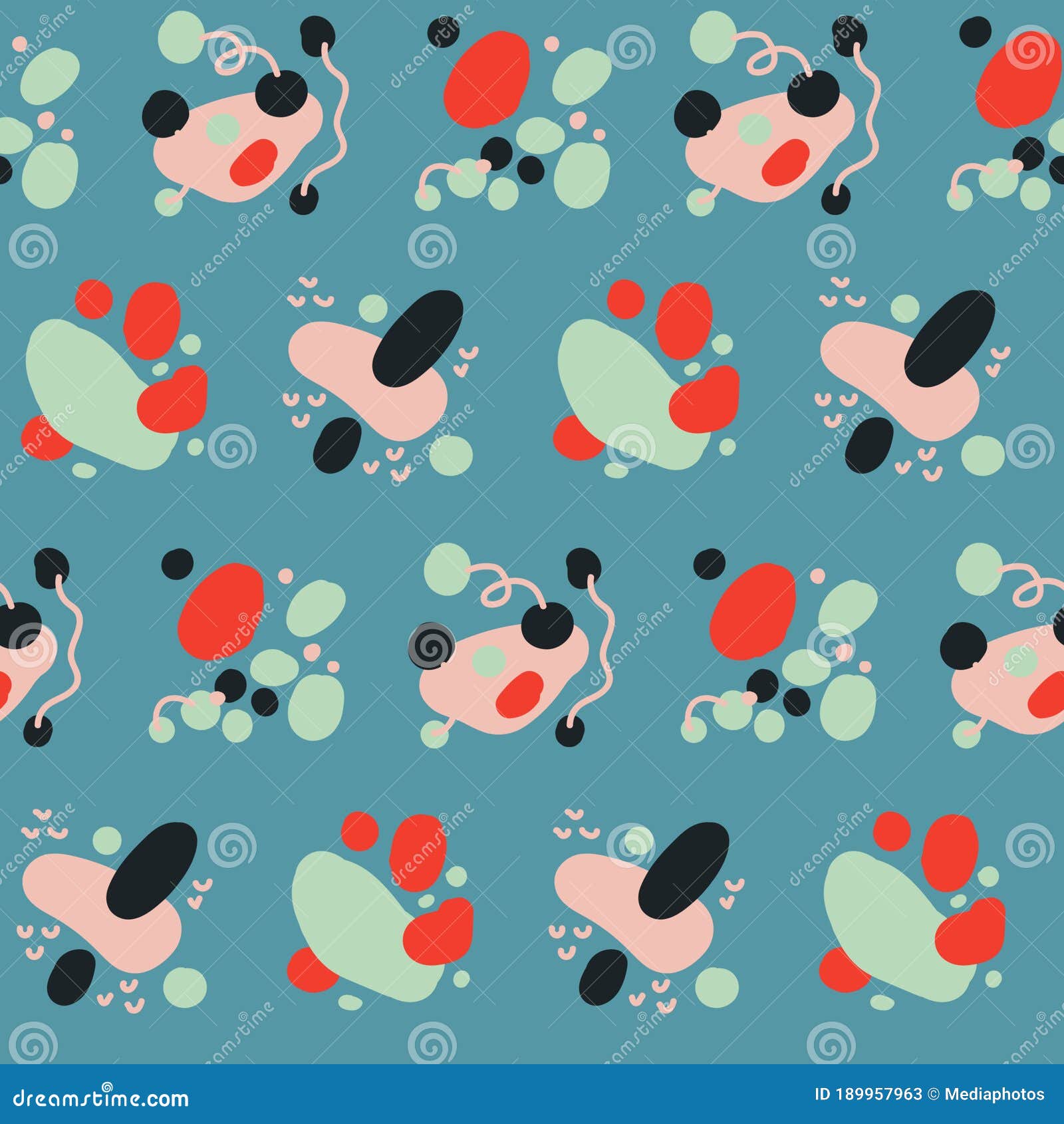 Summer Bright Tileable Seamless Abstract Patterns. Stock Vector ...