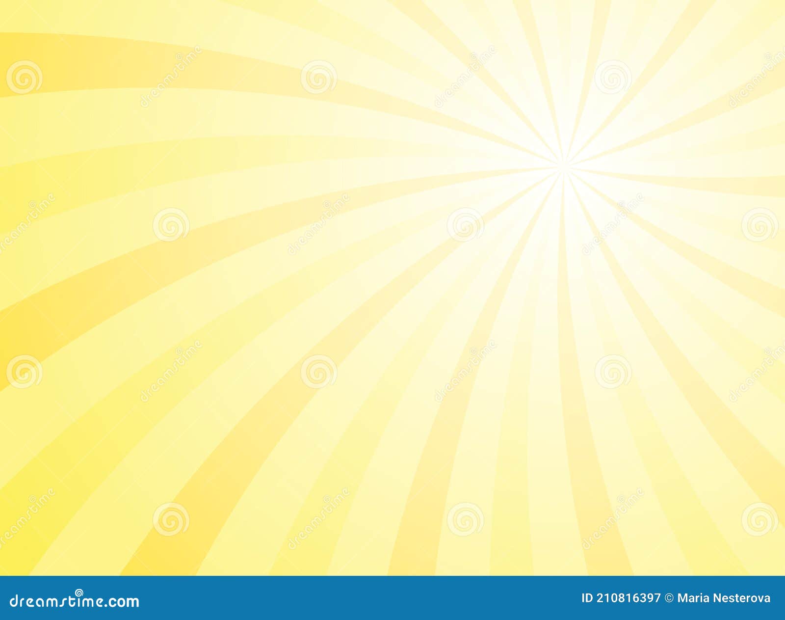 Summer Bright Yellow Sunlight Background. Vector Illustration Stock ...