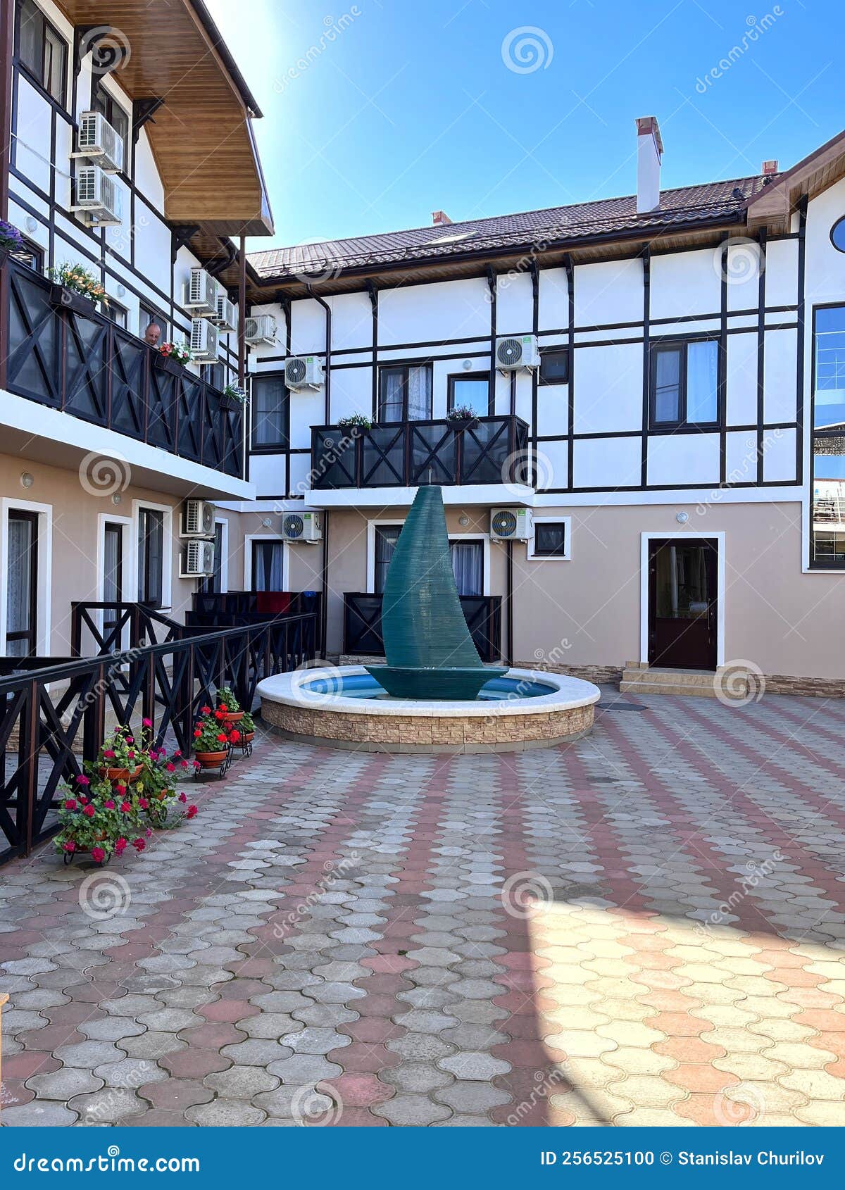 Summer Building Hotel Architecture Vacation Stock Photo - Image of ...