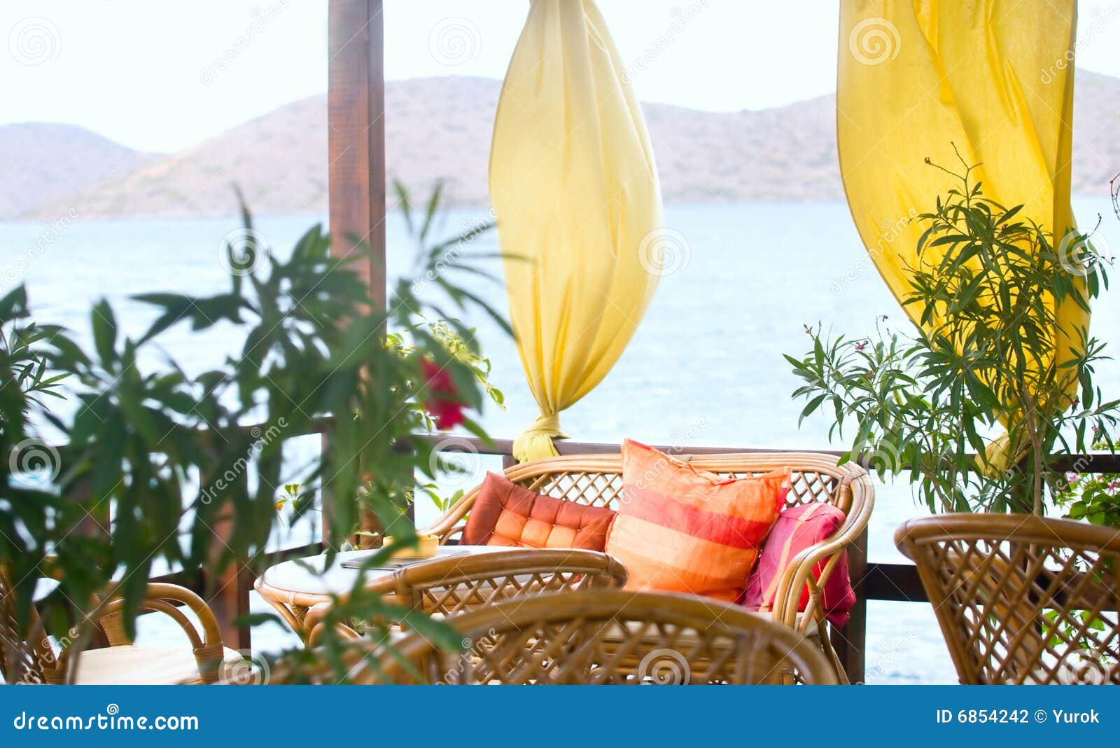 Summer cafe interior stock photo. Image of natural, leisure - 6854242