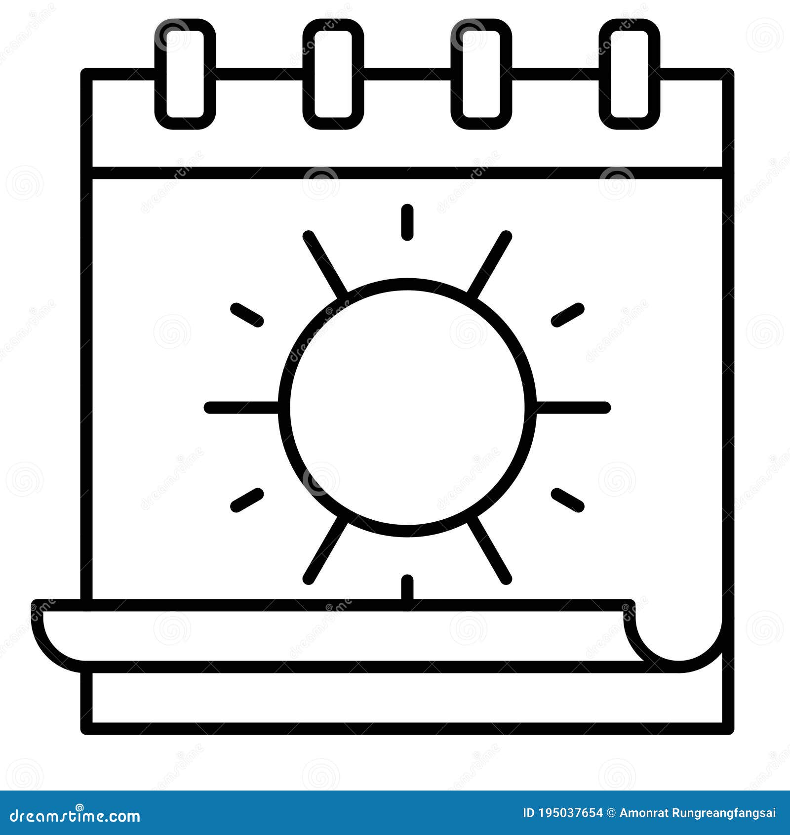 Summer Calendar Icon, Summer Vacation Related Vector Stock Vector ...