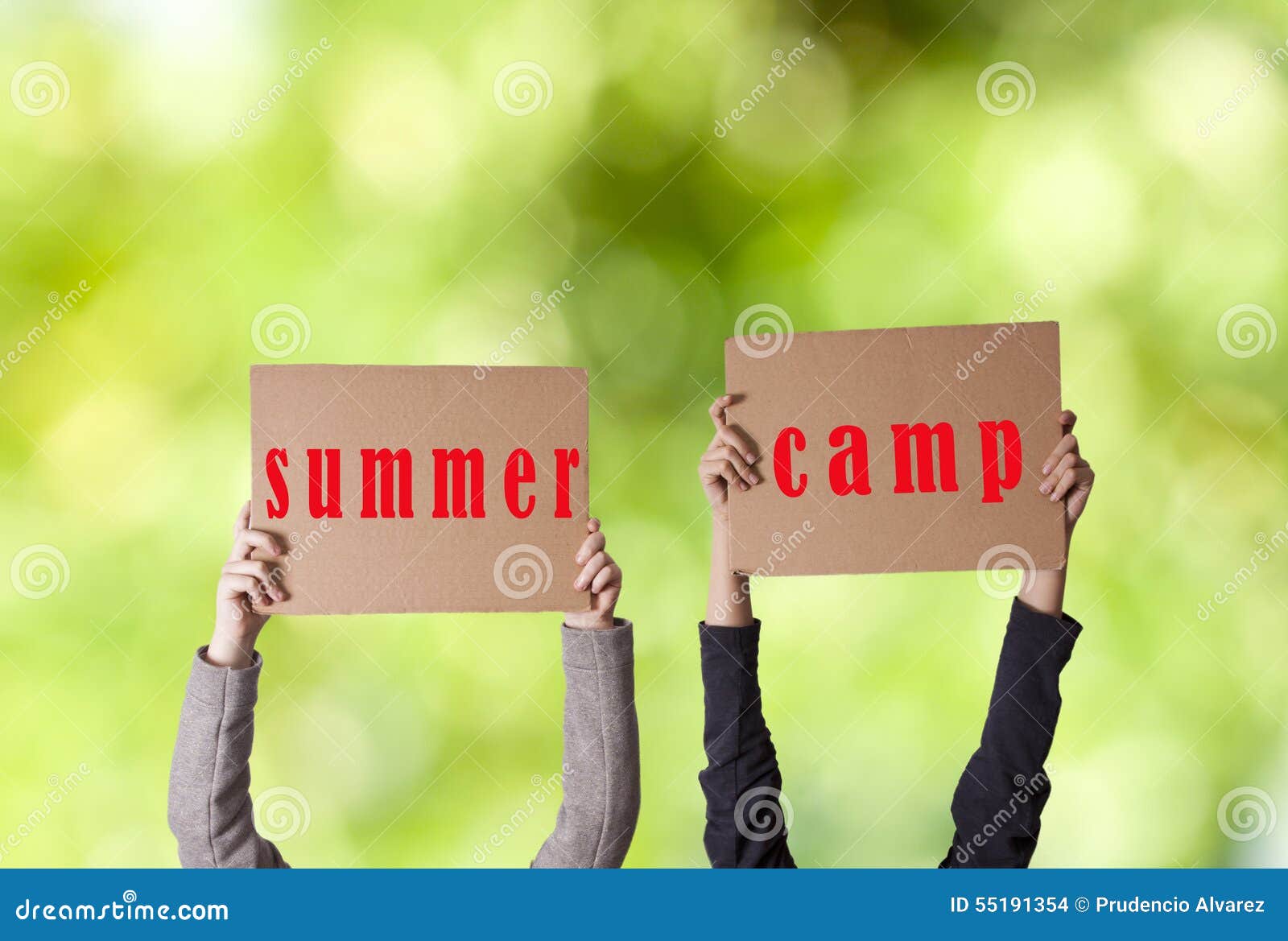 Summer camp stock photo. Image of cardboard, sign, children - 55191354