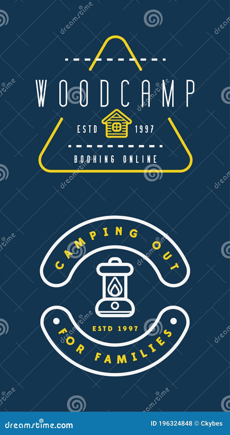 Summer Camp. Vector on the Chalkboard Stock Vector - Illustration of ...